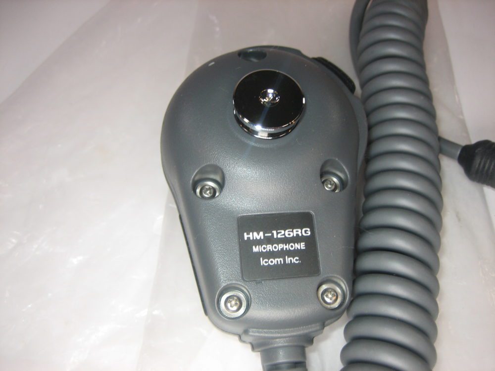 Icom *NEW* Grey Gray *HM-126RG* Hand Mic for Icom IC-M604 & 504 (Rear ...
