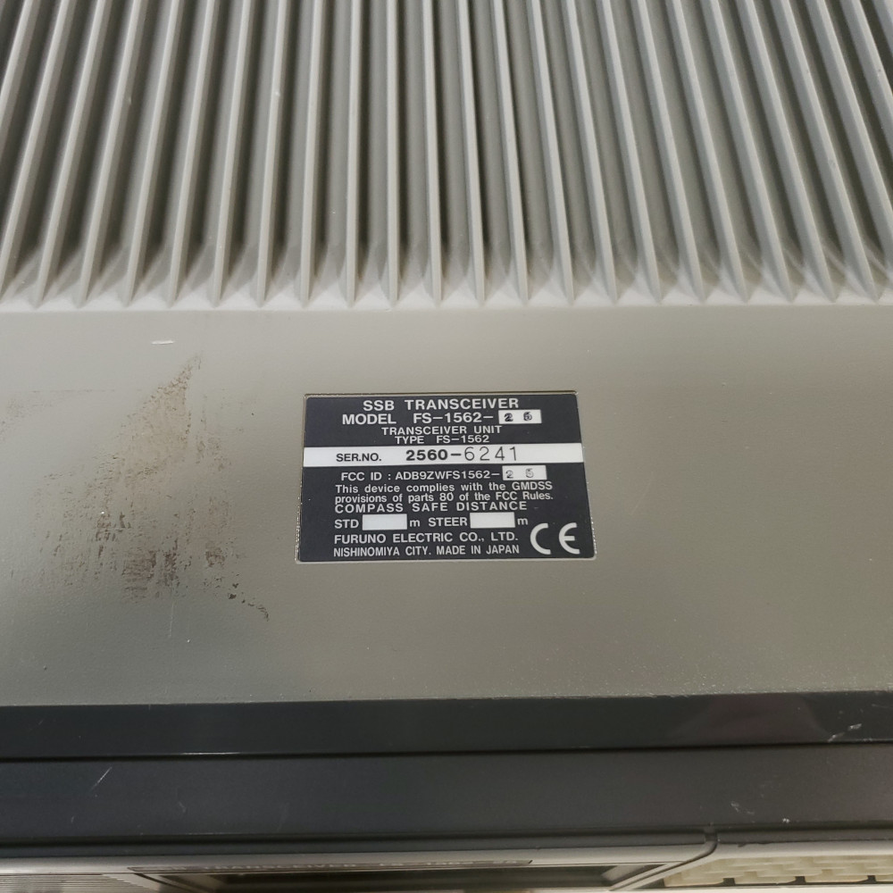 Furuno FS-1503 & FS-1562 HF Marine SSB Radios w/ 1 Hand Mic - Parts Lot ...