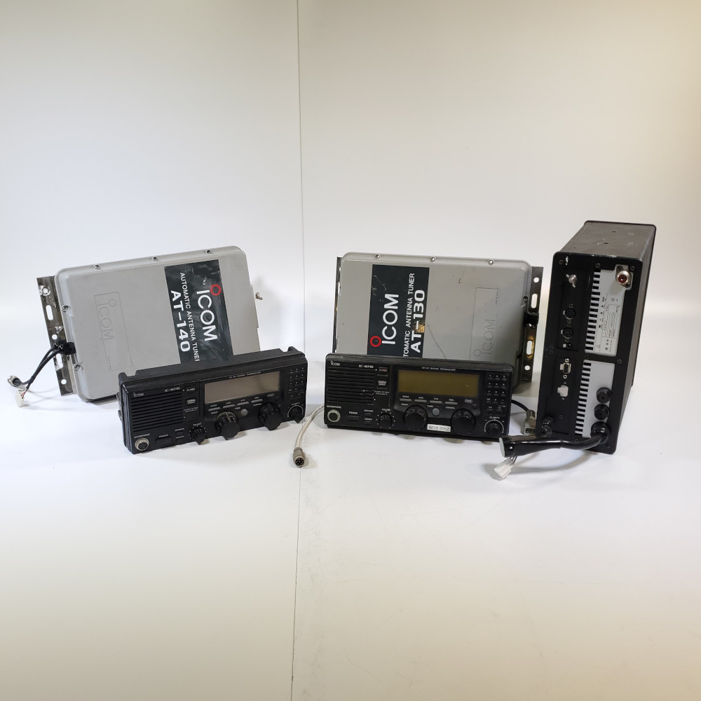 Icom IC-M710 HF Marine SSB Radios and Transceiver w AutoTuners - Parts ...