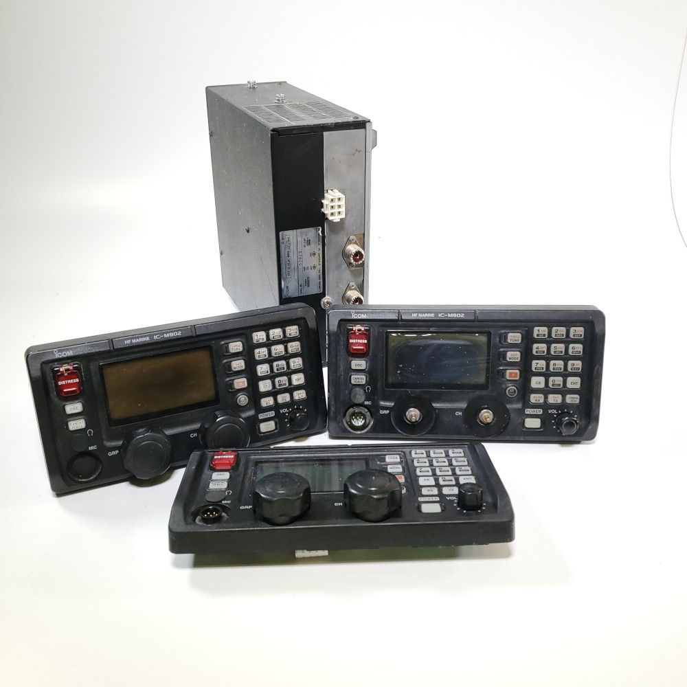Icom IC-M802 HF Marine SSB Radios and IC-M802 Transceivers - Parts Lot ...