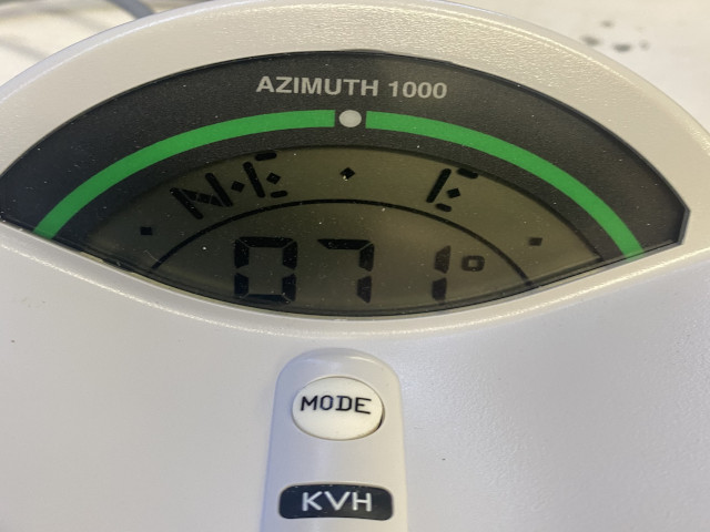 KVH Industries Azimuth 1000 01-0148-01 White Fluxgate Compass TESTED ...