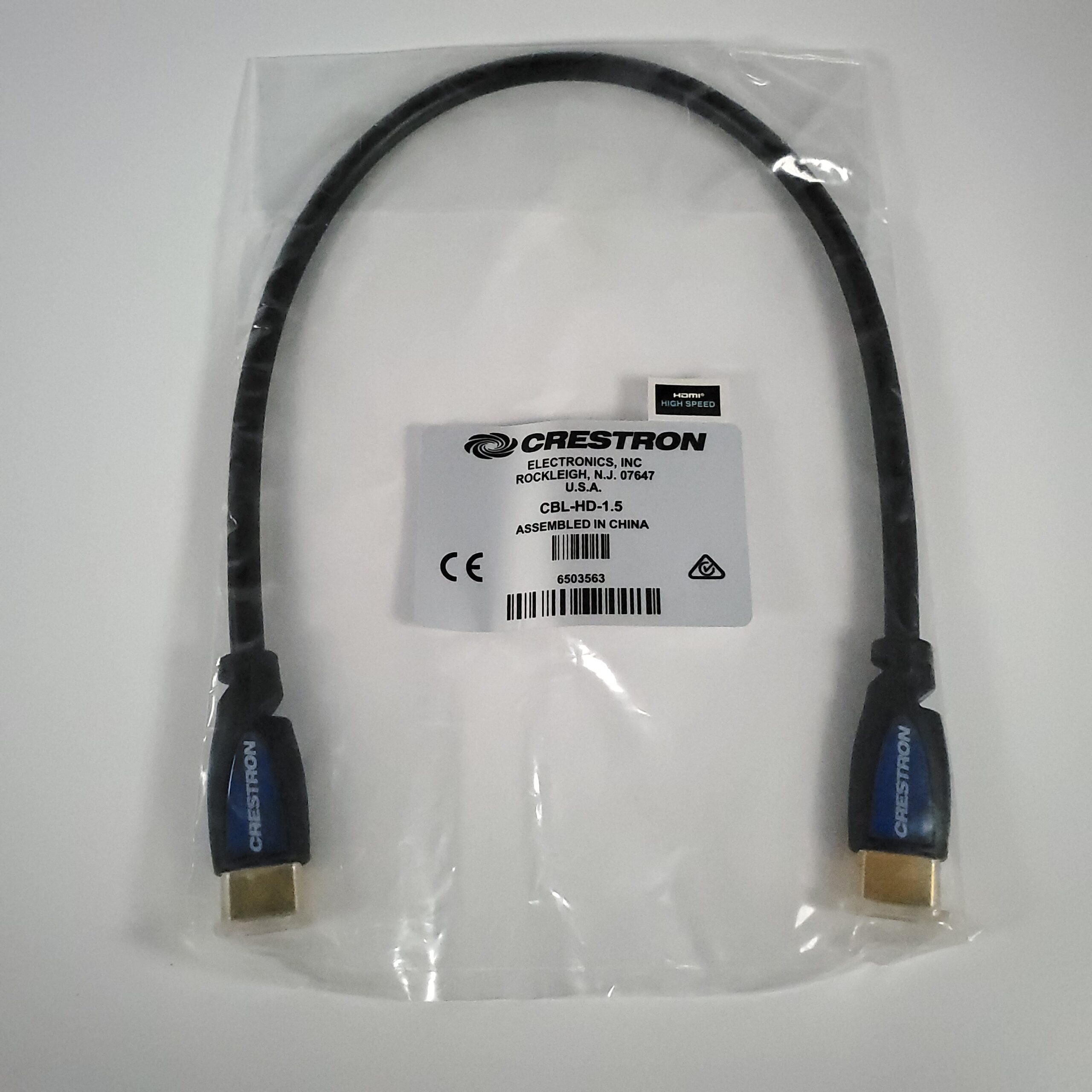 Crestron (2) 1.5' CBL-HD-1.5 / (1) 3' CBL-HD-3 - High Speed HDMI Cables ...