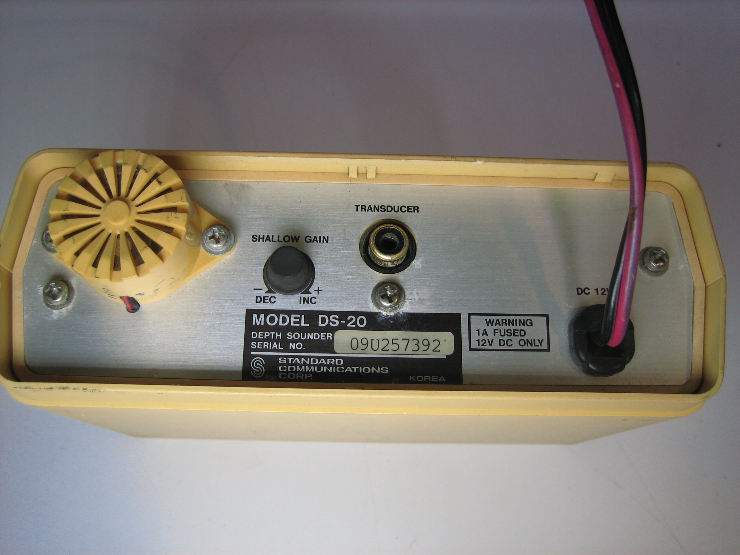 Standard Communications Model DS-20 Boat Depth Sounder - Tested - Max ...