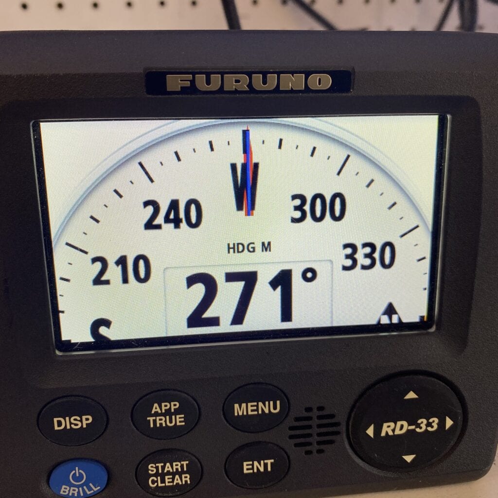 KVH Industries Azimuth 1000 01-0148-01 White Fluxgate Compass TESTED ...