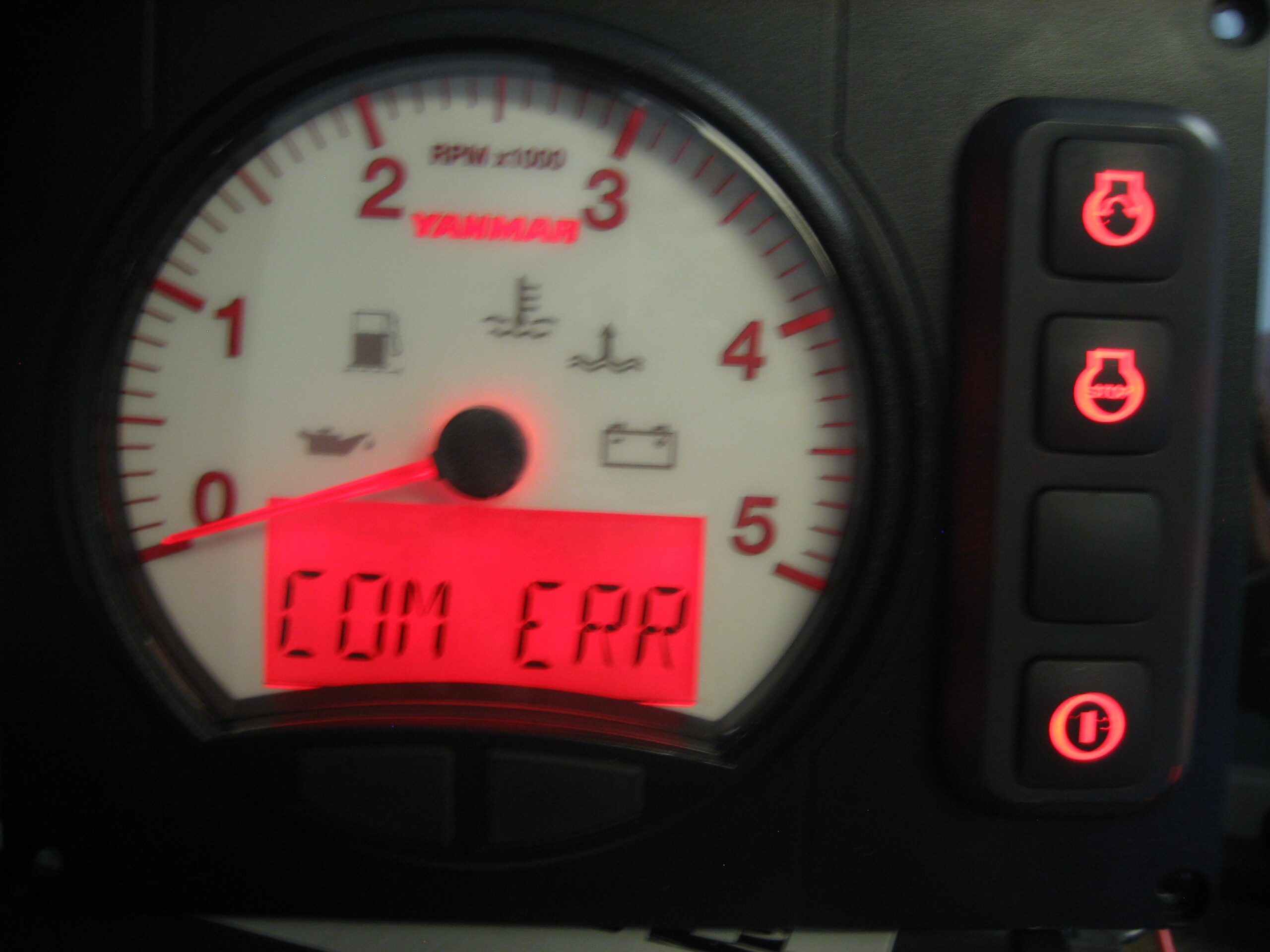 Yanmar 164100-30110 B25 Metric Medallion Control Panel w/Tachometer ...