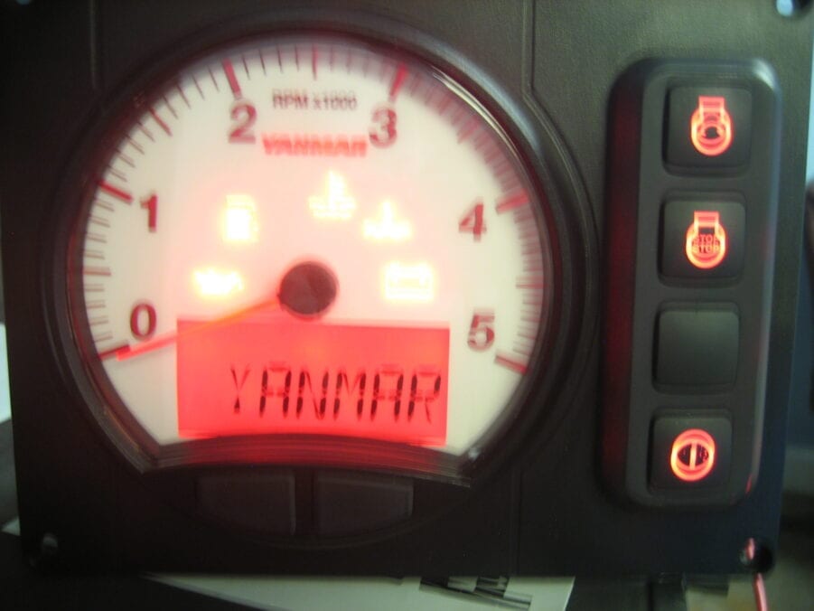 Yanmar 164100-30110 B25 Metric Medallion Control Panel w/Tachometer ...