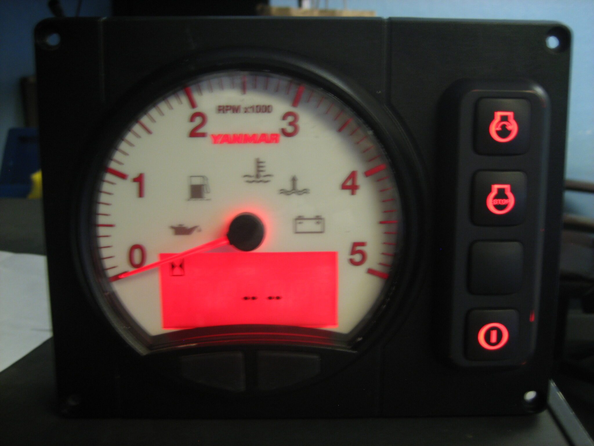 Yanmar B25 164100-30110 Metric Medallion Control Panel w/Tachometer ...