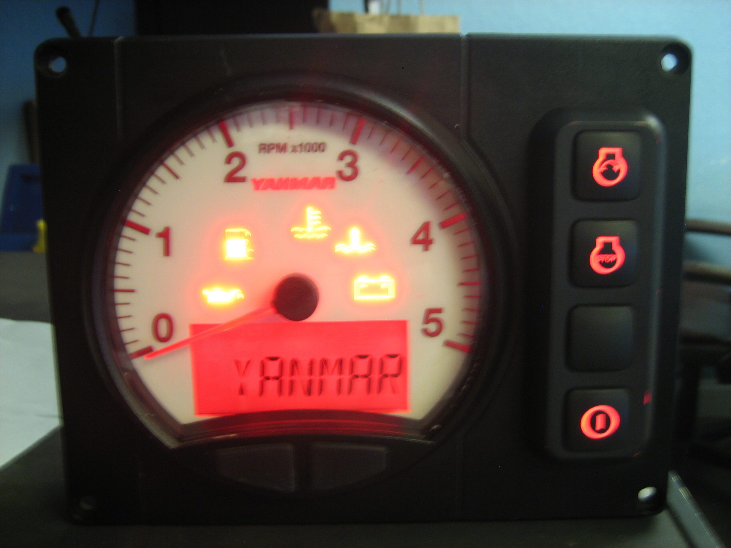 Yanmar B25 164100-30110 Metric Medallion Control Panel w/Tachometer ...