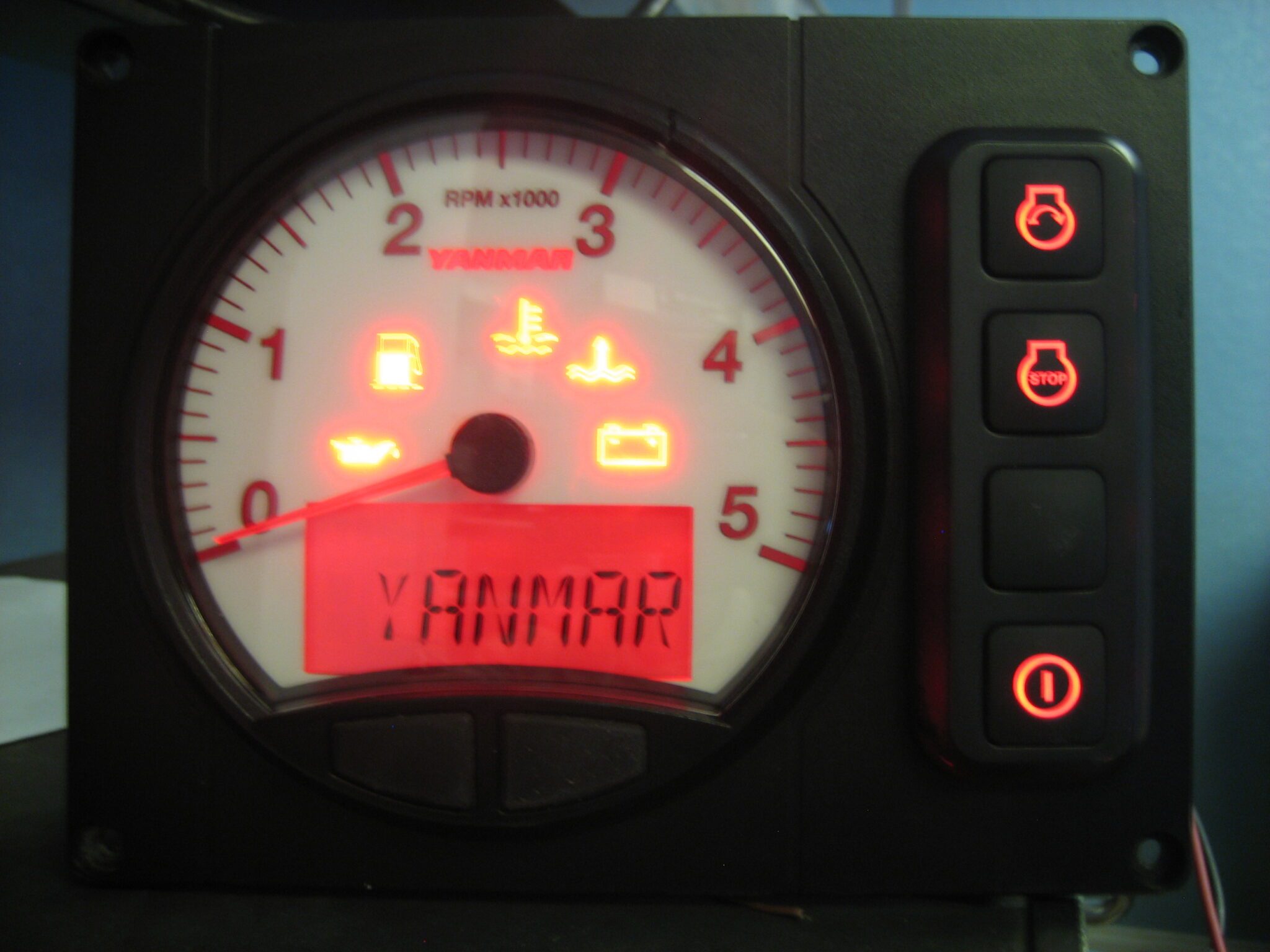 Yanmar B25 Metric Medallion Control Panel w/Tachometer Switch Panel ...