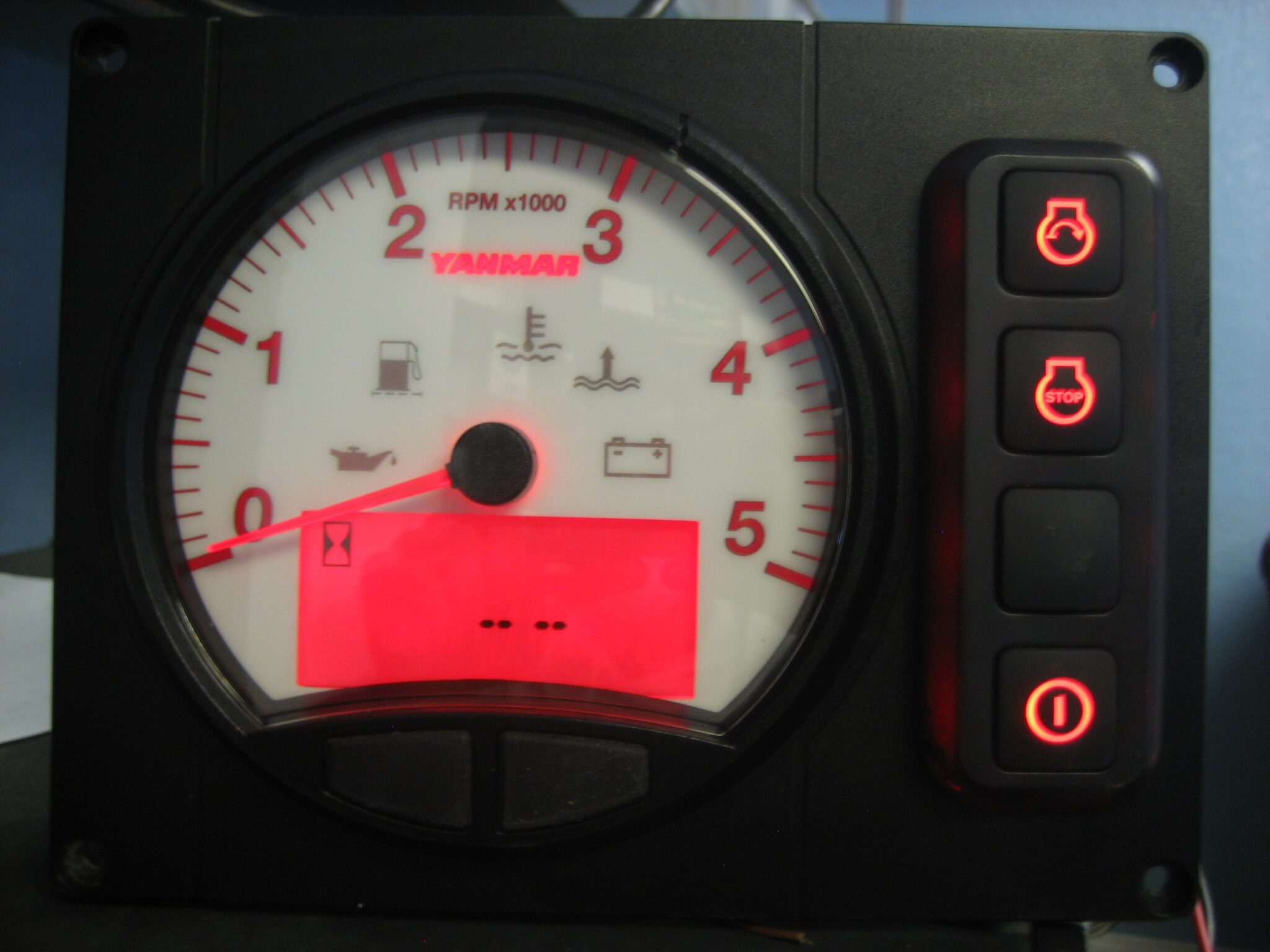 Yanmar B25 Metric Medallion Control Panel w/Tachometer Switch Panel ...