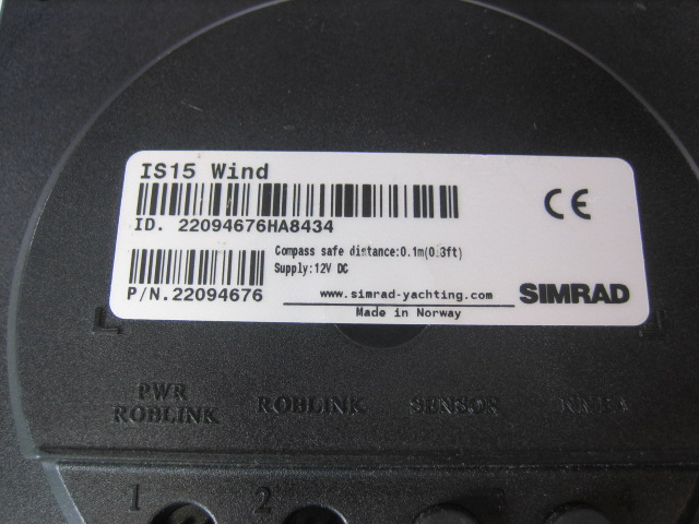 Simrad IS15 Wind Display ~ 22094676 / 90 DAY WARR, Good Condition - Max ...