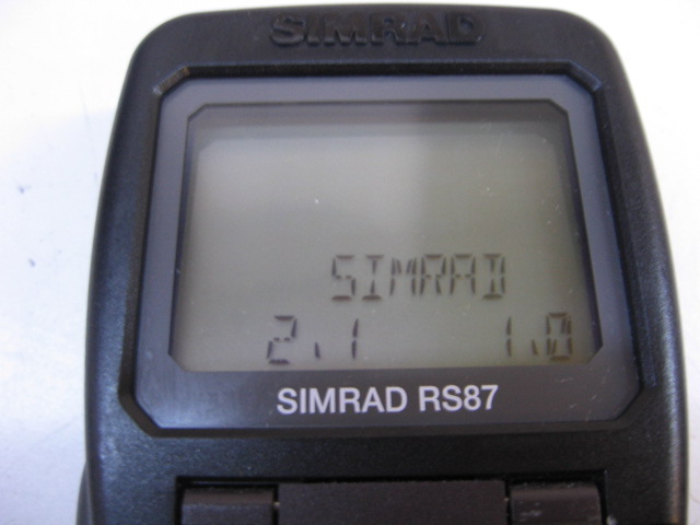 SIMRAD RS87 AHS87 Marine VHF Radio Handset Re-Built Cable Tested ...
