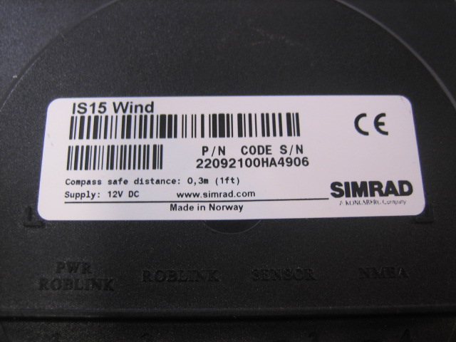 Simrad IS15 Wind Display - 22094676 ~ 90 DAY WARR, Great Condition ...