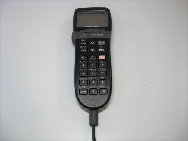 SIMRAD RS87 AHS87 Marine VHF Radio Handset Re-Built Cable Tested ...