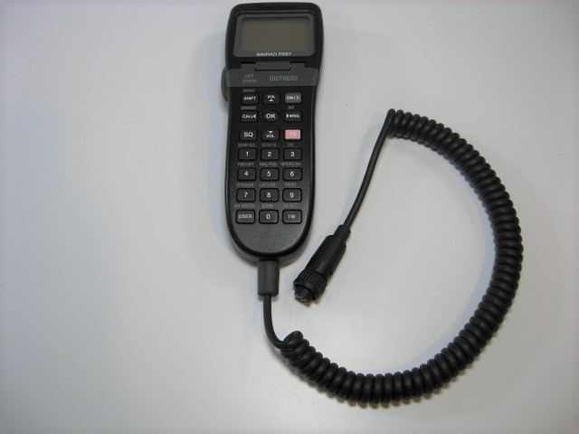SIMRAD RS87 AHS87 Marine VHF Radio Handset Re-Built Cable Tested ...