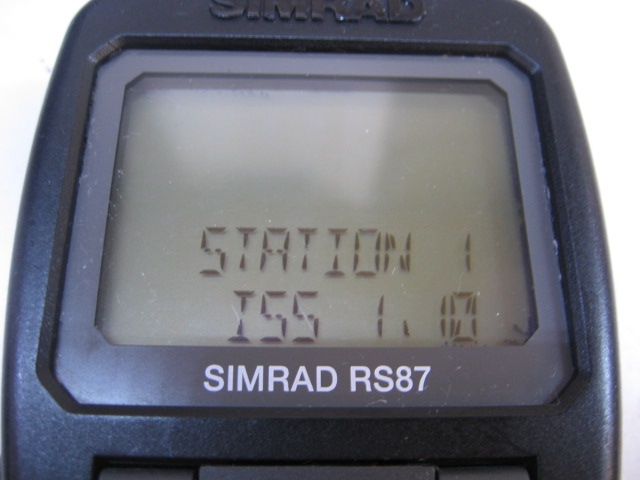 SIMRAD RS87 AHS87 Marine VHF Radio Handset Re-Built Cable Tested ...
