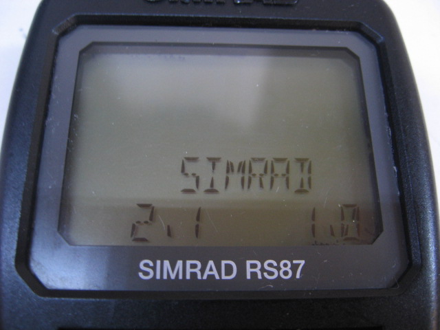 SIMRAD RS87 AHS87 Marine VHF Radio Handset Re-Built Cable Tested ...