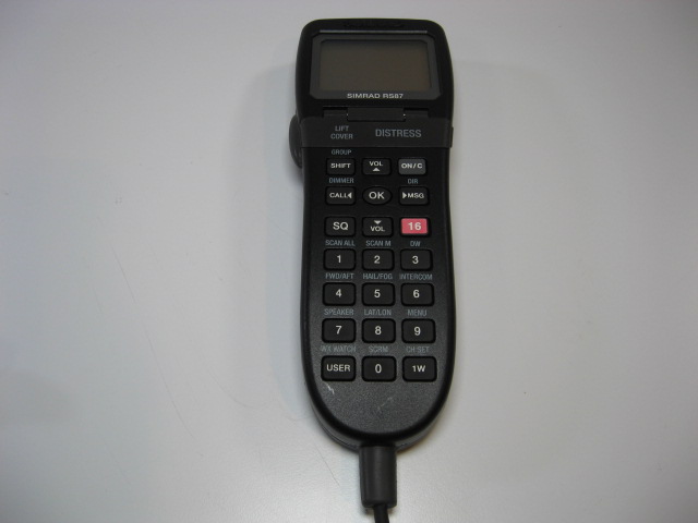SIMRAD RS87 AHS87 Marine VHF Radio Handset Re-Built Cable Tested ...