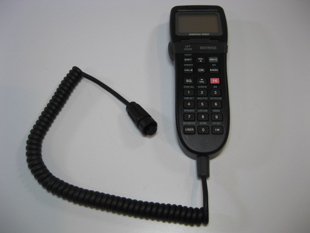 SIMRAD RS87 AHS87 Marine VHF Radio Handset Re-Built Cable Tested ...