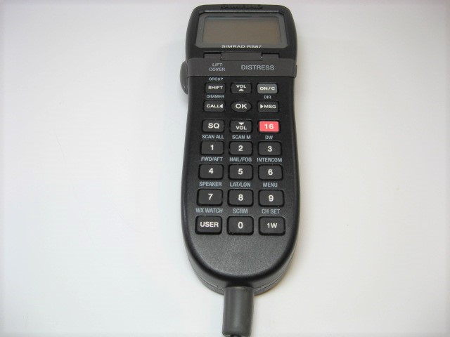 SIMRAD RS87 AHS87 Marine VHF Radio Handset Re-Built Cable Tested ...