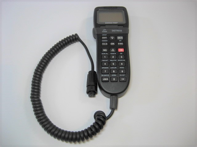 SIMRAD RS87 AHS87 Marine VHF Radio Handset Re-Built Cable Tested ...