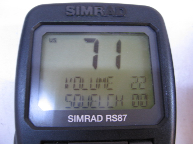 SIMRAD RS87 AHS87 Marine VHF Radio Handset Re-Built Cable Tested ...