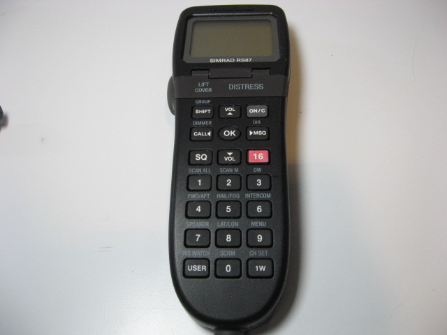SIMRAD RS87 AHS87 Marine VHF Radio Handset Re-Built Cable Tested ...