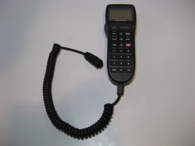 SIMRAD RS87 AHS87 Marine VHF Radio Handset Re-Built Cable Tested ...