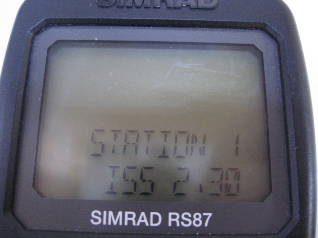 SIMRAD RS87 AHS87 Marine VHF Radio Handset Re-Built Cable Tested ...