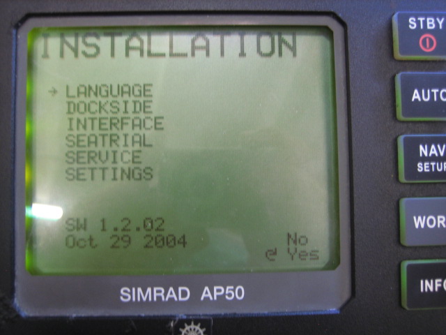 Simrad-AP50 Control Head F/J50 Autopilot System-TESTED-New LCD-90 DAY ...