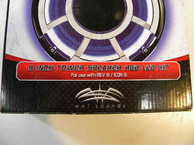 Wet Sounds LED Ring Kit REV8-RGB for 8in Tower Speakers - New in Box ...
