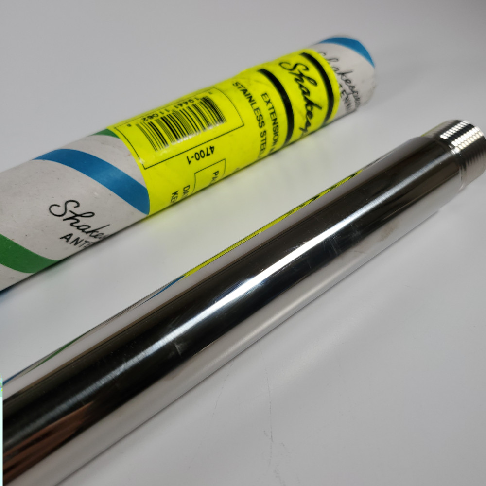 Shakespeare 4700-1 12" Stainless Steel Extension Marine Antenna 1"-14 ...