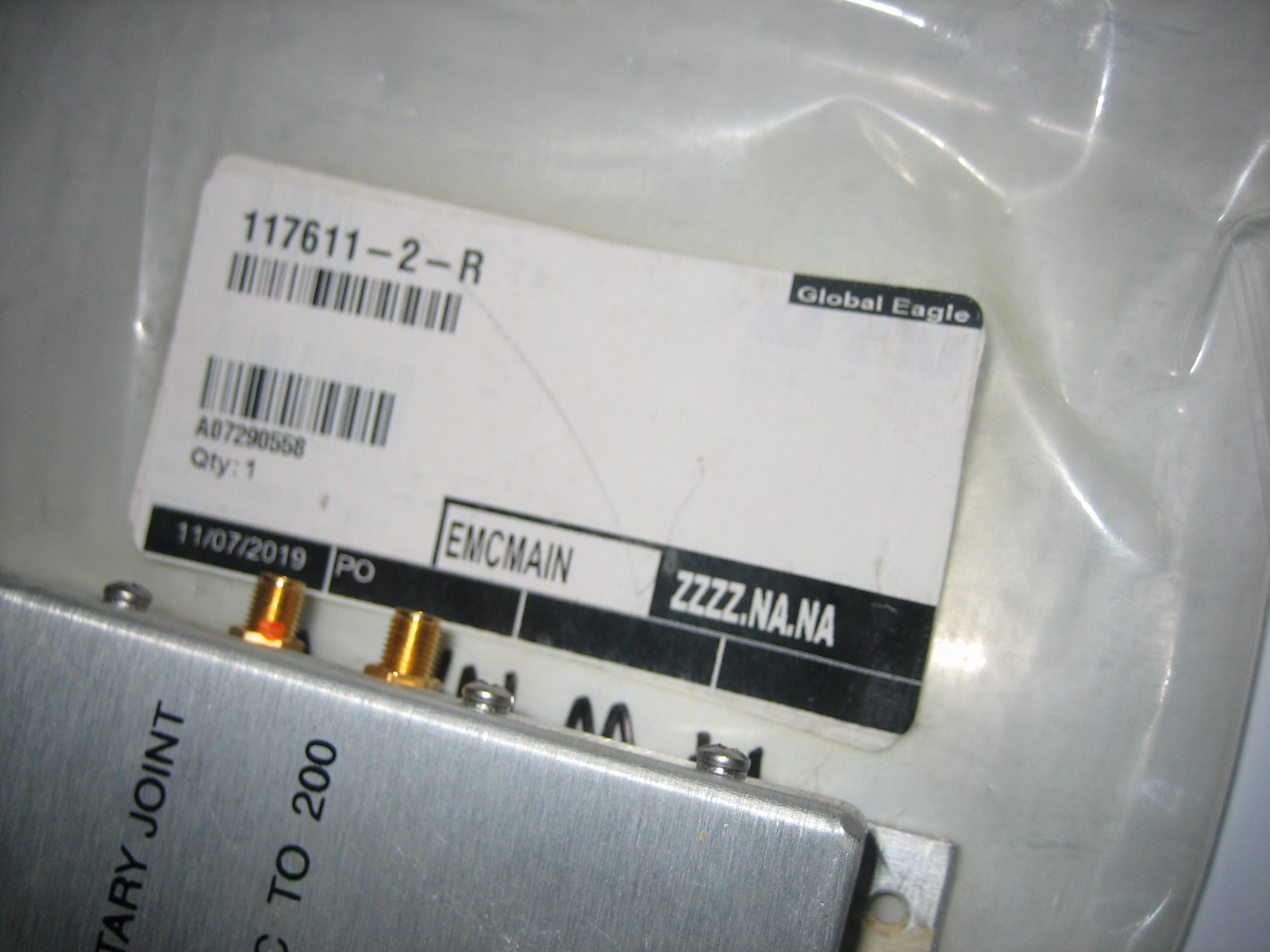 Sea Tel Cobham VSAT Modem Assembly MUX 3 Channel 50 Ohm 117606-2 117611 ...