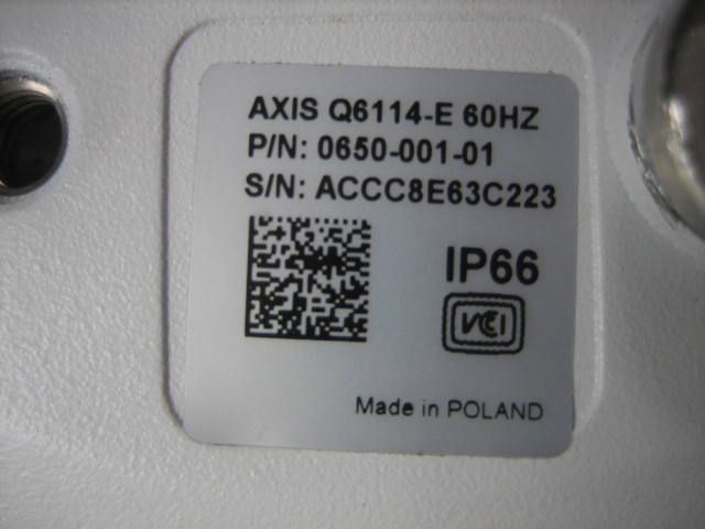 Axis Communications AXIS Q6114-E PTZ Network Camera (Parts Or Repair) - Max Marine Electronics