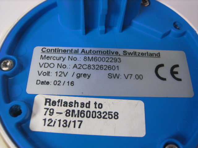 Mercury Smartcraft Marine PN:8M6002293 Boat Tachometer Gauge ~ Free ...