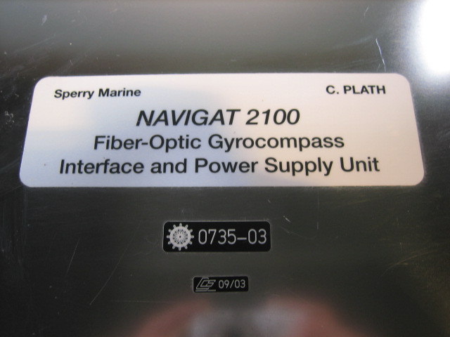 Northrop Grumman/Sperry Marine NAVIGAT2100 Gyrocompass Interface~Free ...