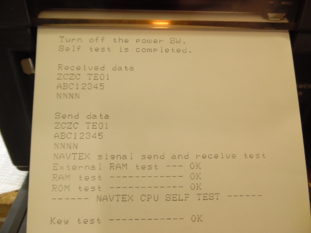 Furuno - NX-500 Navtex Receiver With Integral Printer - Power ON & Self ...