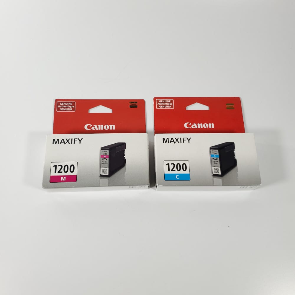 Canon Maxify PGI-1200 - 1200 Magenta & Cyan Ink Printer Cartridges ...