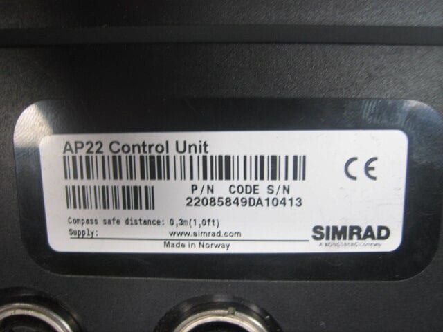 Simrad AP~22 Autopilot Control Head - New LCD-90 DAY WARR 22085849 ...