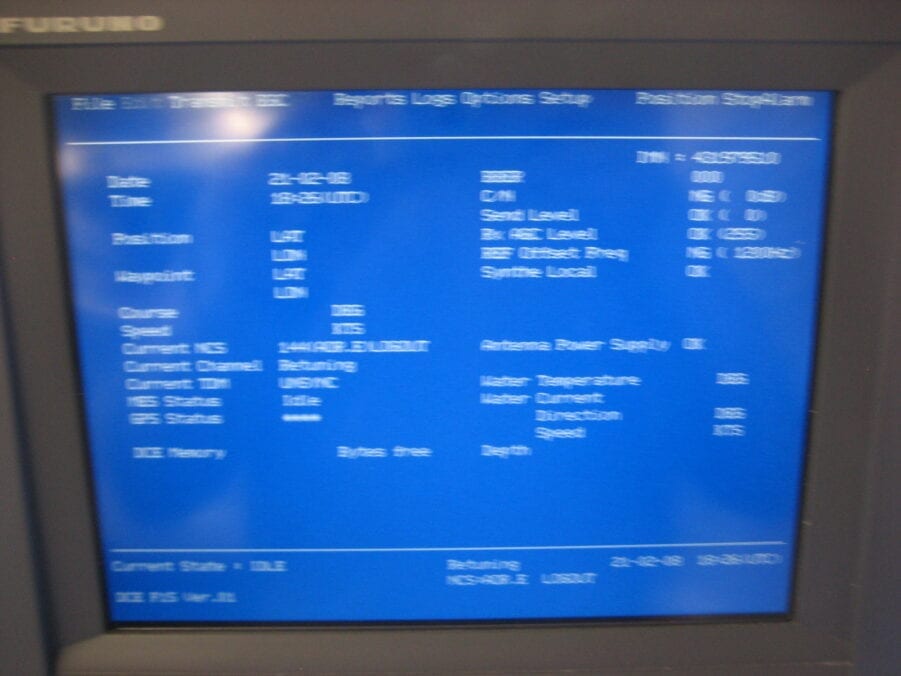 Furuno IC-215 Terminal Unit - Inmarsat-C Mobile Earth Station Felcom 15 ...