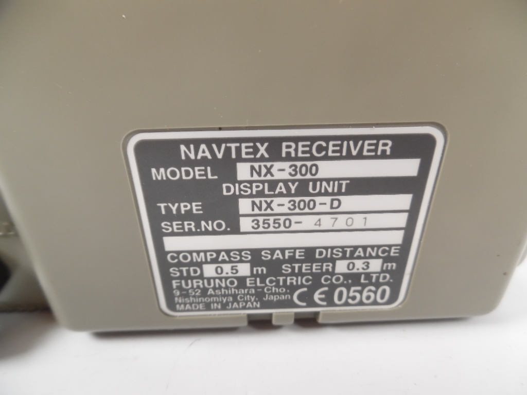 Furuno NX-300 Paperless Navtex Receiver 8-Line 4.5" Display - TESTED ...