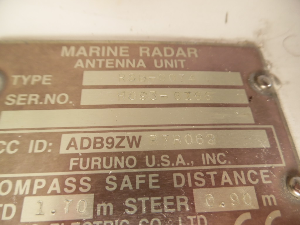 Furuno FR-2115BB Commercial Grade Black Box 12KW Radar System Tested ...