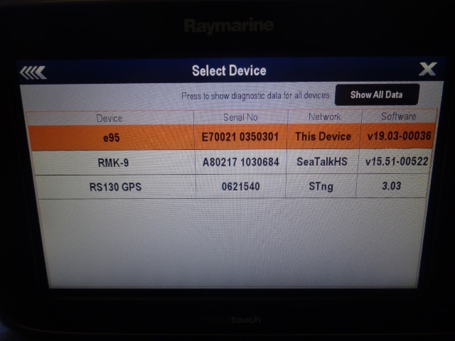Raymarine e95 Touchscreen MFD Display TESTED & UPDATED E70021 - 90 Day ...