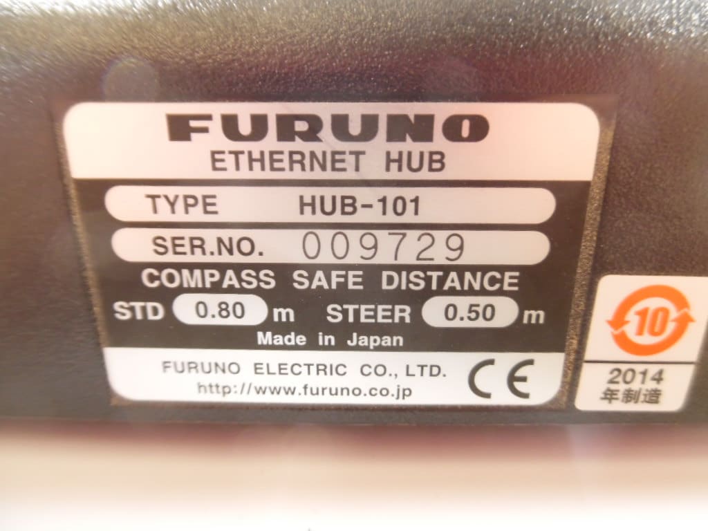 Furuno - HUB-101 - Interswitch Hub F/ NavNet 3D TZ Ethernet - Bench ...
