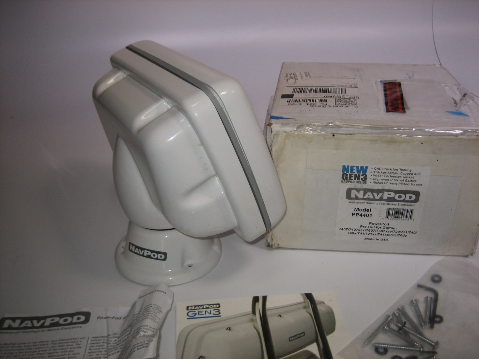 NavPod PP4401 PowerPod Instrument Housing - *NEW* Garmin 7407 XSV 7607 ...