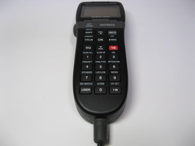 SIMRAD RS87 AHS87 Marine VHF Radio Handset with original cable Cable ...