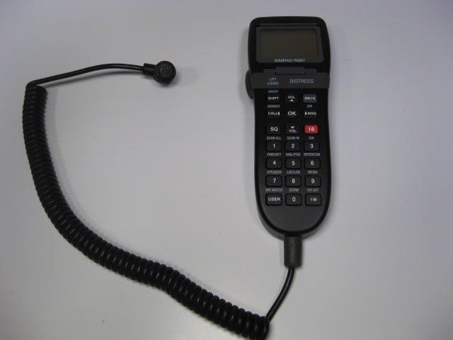 SIMRAD RS87 AHS87 Marine VHF Radio Handset with original cable Cable ...