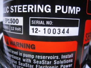Seastar EP1500 Optimus Power Steering Pump New Open Box- Free Shipping ...