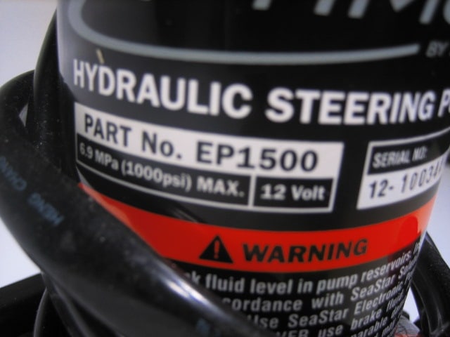Seastar EP1500 Optimus Power Steering Pump New Open Box- Free Shipping ...