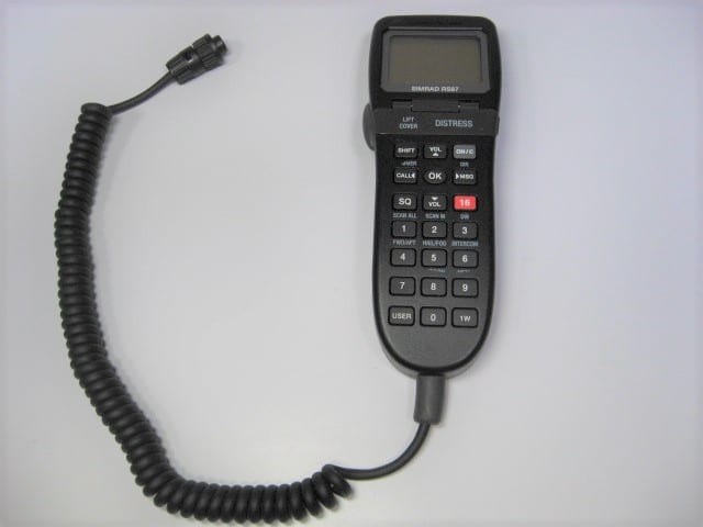 SIMRAD RS87 AHS87 Marine VHF Radio Handset Re-Built Cable Tested ...